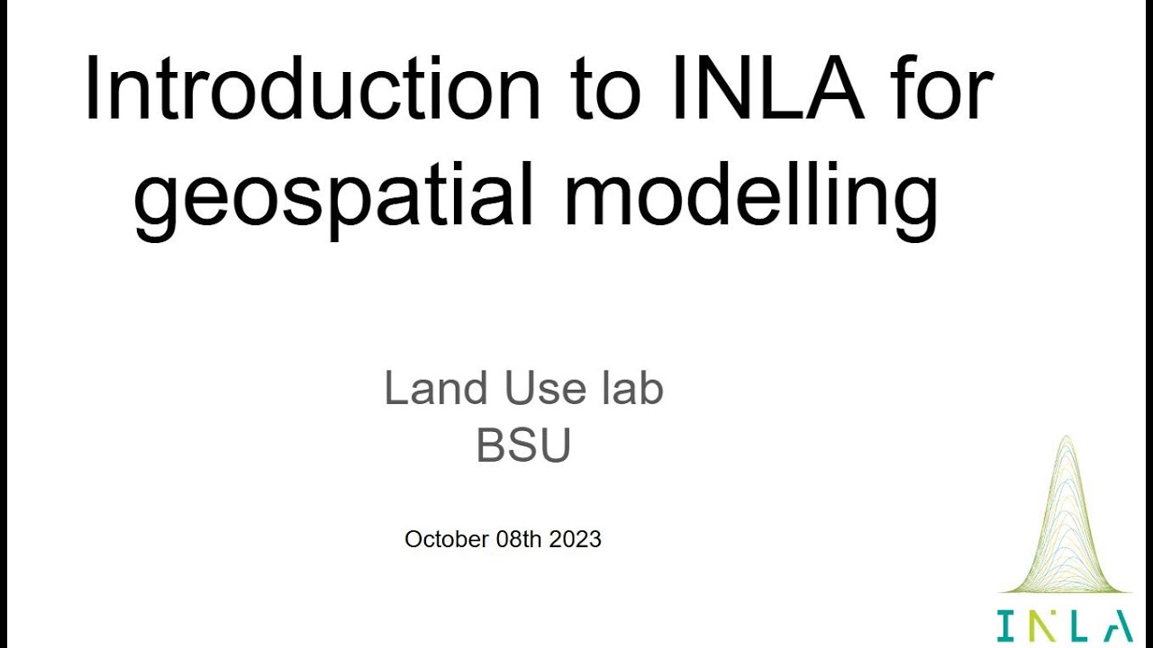 Introduction to the Power of INLA Spatial Temporal Modeling in Remote ...