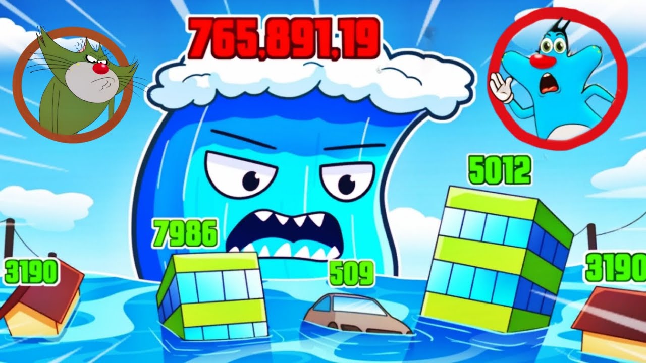 Roblox Be A Tsunami oggy Become A Big Sunami Waves adventure game 123 ...