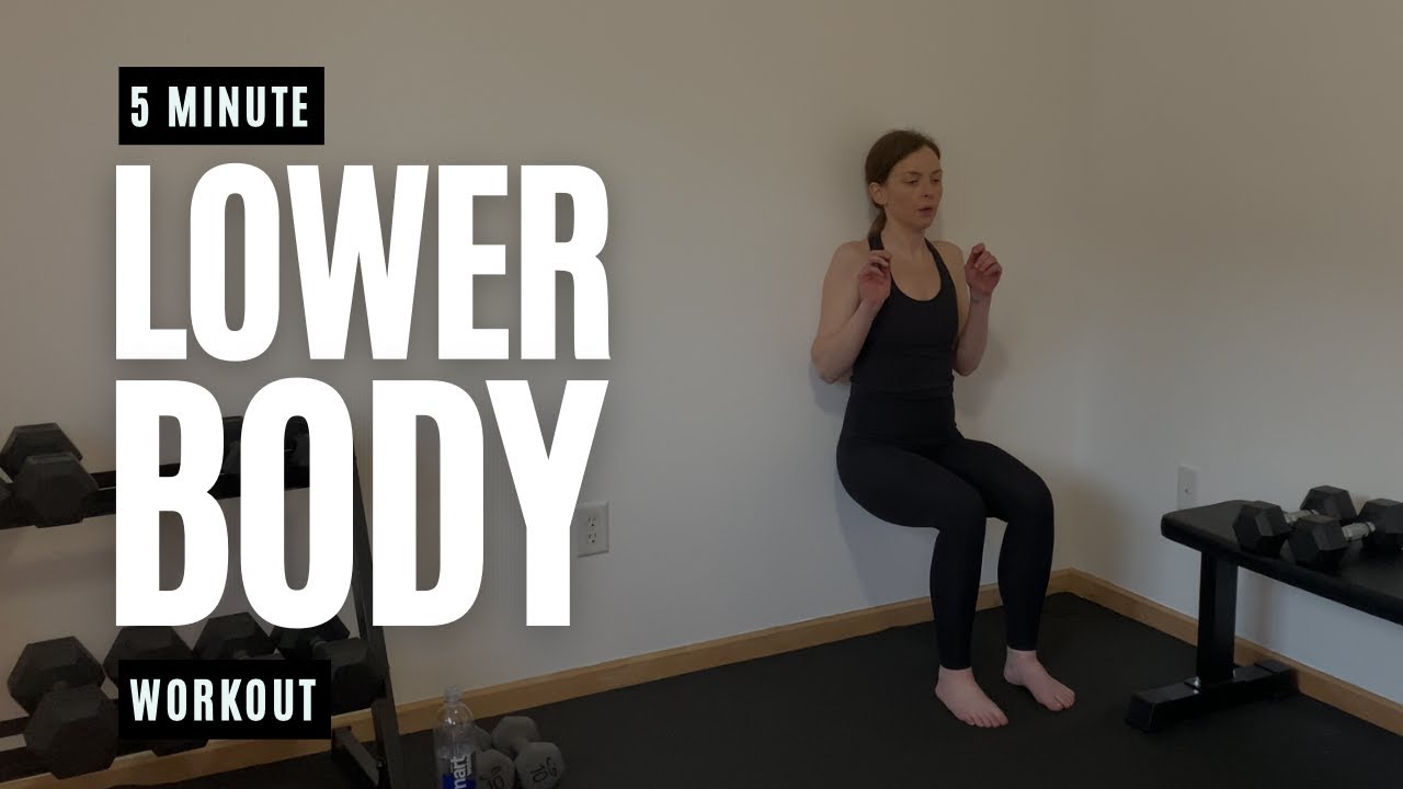 5 Minute Beginner Lower Body Workout - YouTube