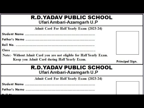 Adobe page maker 7.0 admit card create # video - YouTube