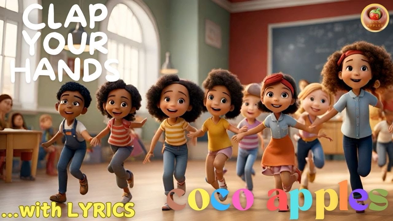 Clap your hands | w/ Lyrics | Kids Learning Songs | Kids Rhymes | Baby ...