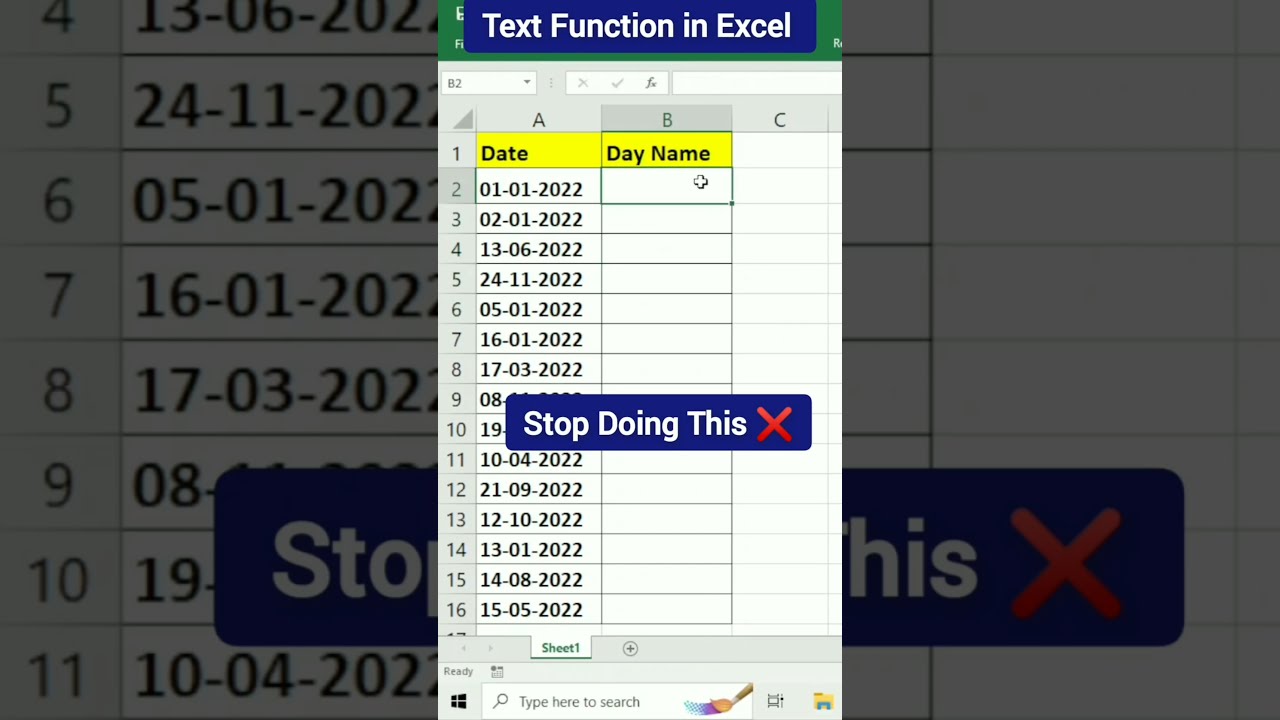 Trick To Extract Day Month Year From Date In Excel shorts excel Trick To Extract Day Month Year From Date In Excel shorts excel