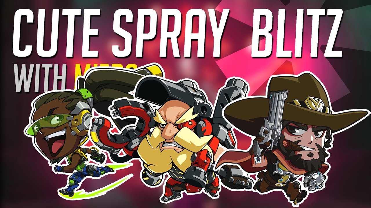 OVERWATCH Cute Spray Blitz! - Torbjörn, Lúcio, McCree - YouTube