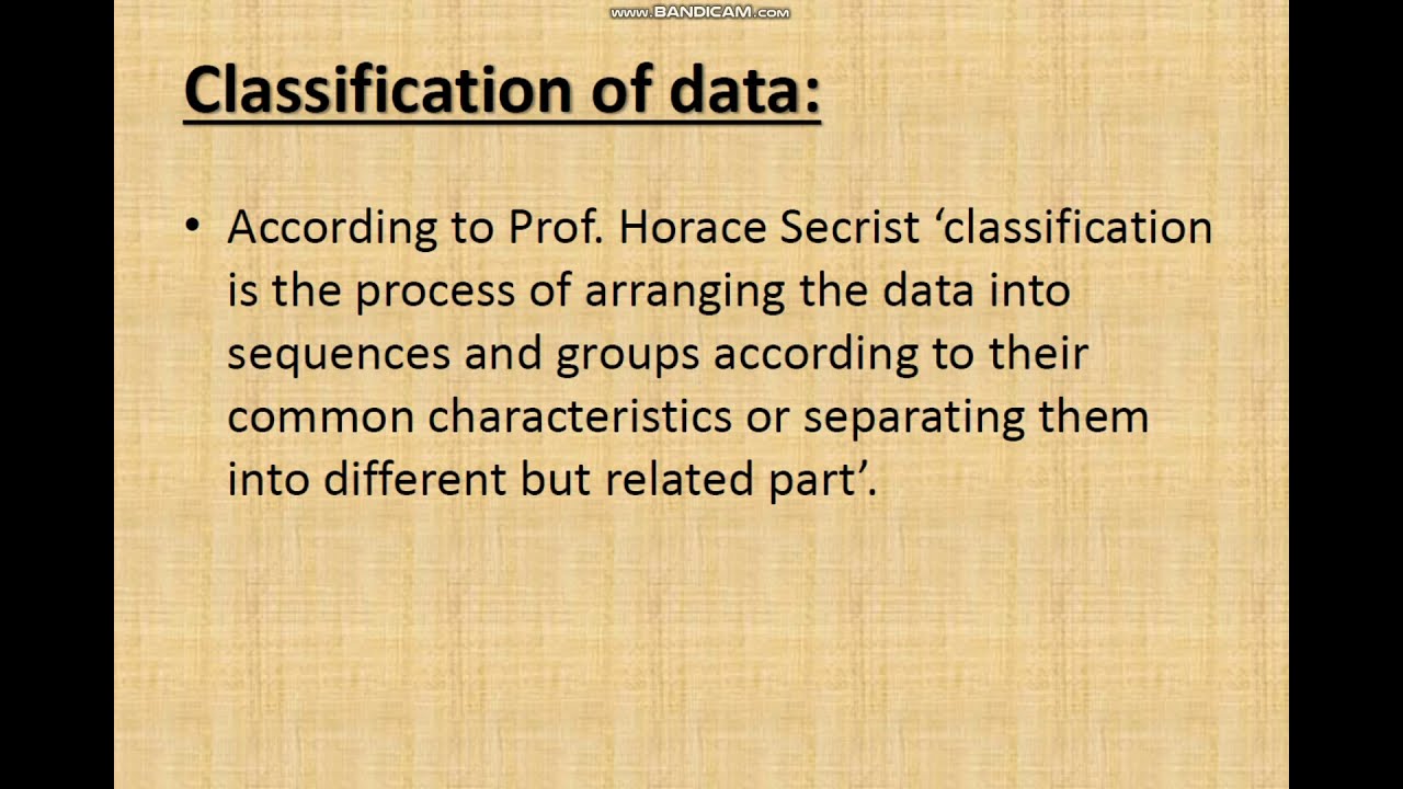 Classification Definition