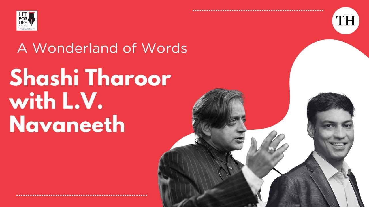 A Wonderland of Words | Shashi Tharoor in conversation with L.V. Navaneeth - YouTube