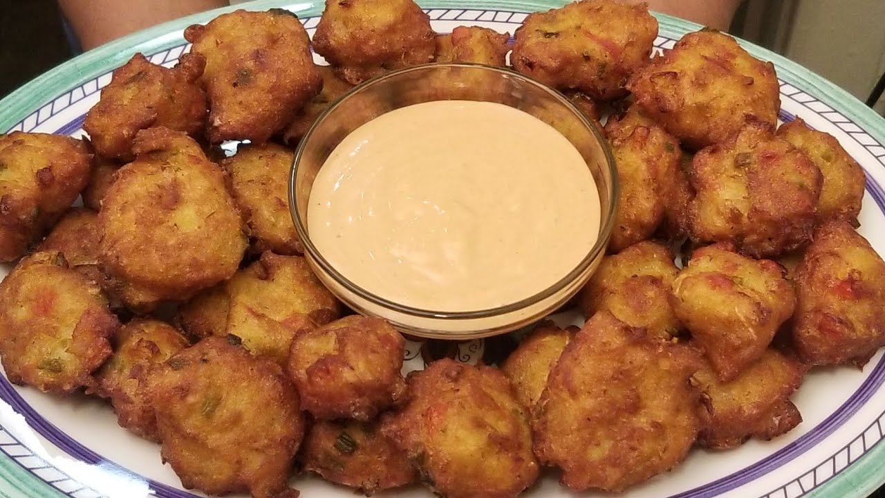 Saltfish Cakes/Accra/Saltfish Fritters/Sam's Gifted Hands - YouTube