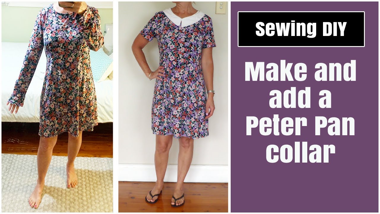 How to sew a Peter Pan collar. Make and add a Peter Pan collar to a ...