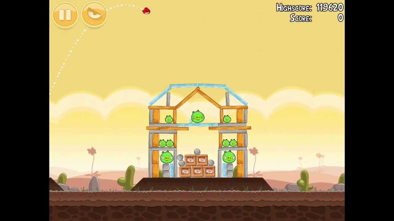 Angry Birds Poached Eggs 3-5 Walkthrough 3 Star - YouTube