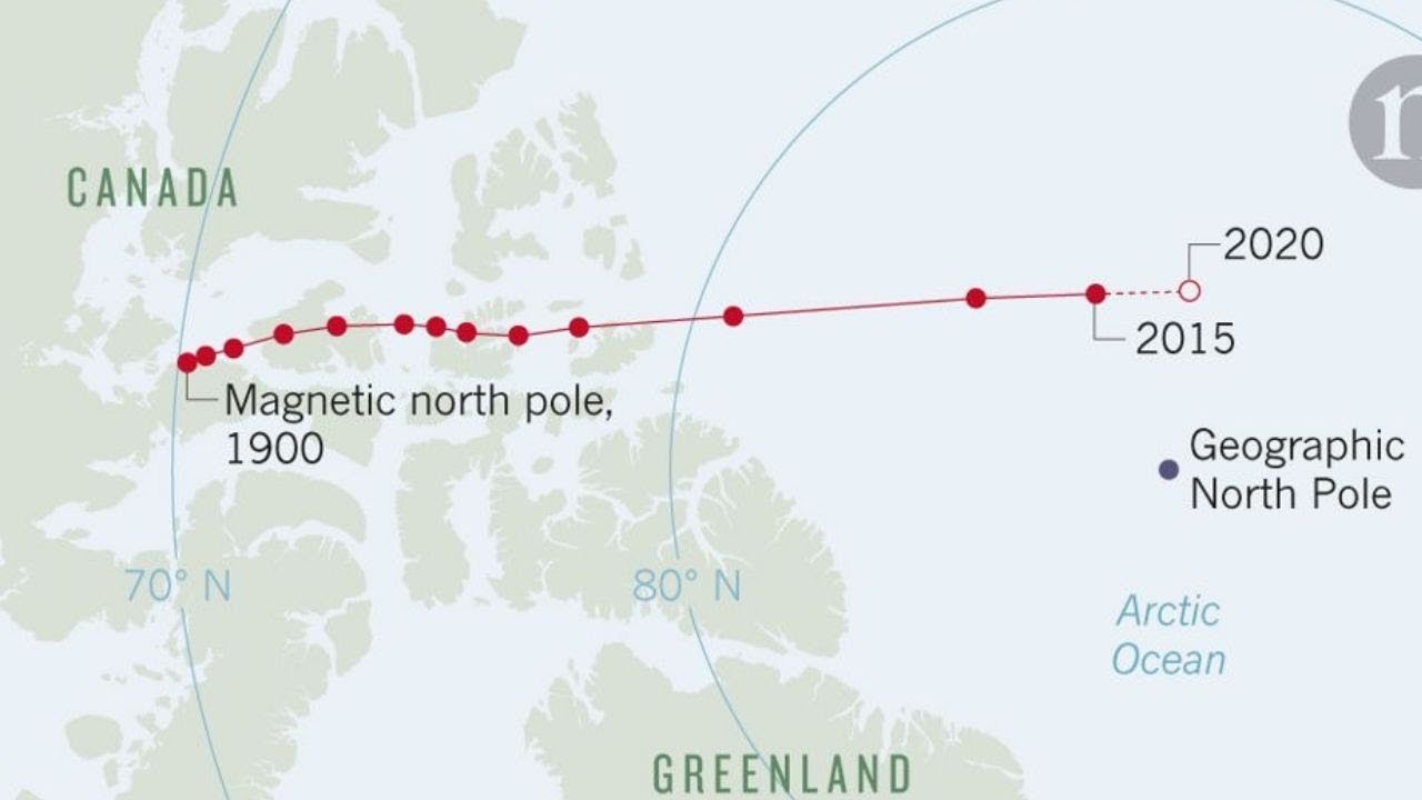 Severni Magnetni Pol Se Pomera Nenormalnom Brzinom - YouTube