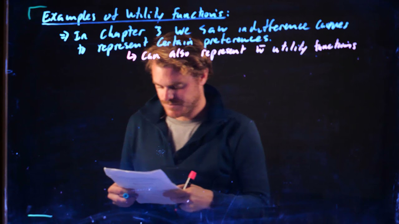 Intermediate Micro - Utility Function + Indifference Curves - Intro ...