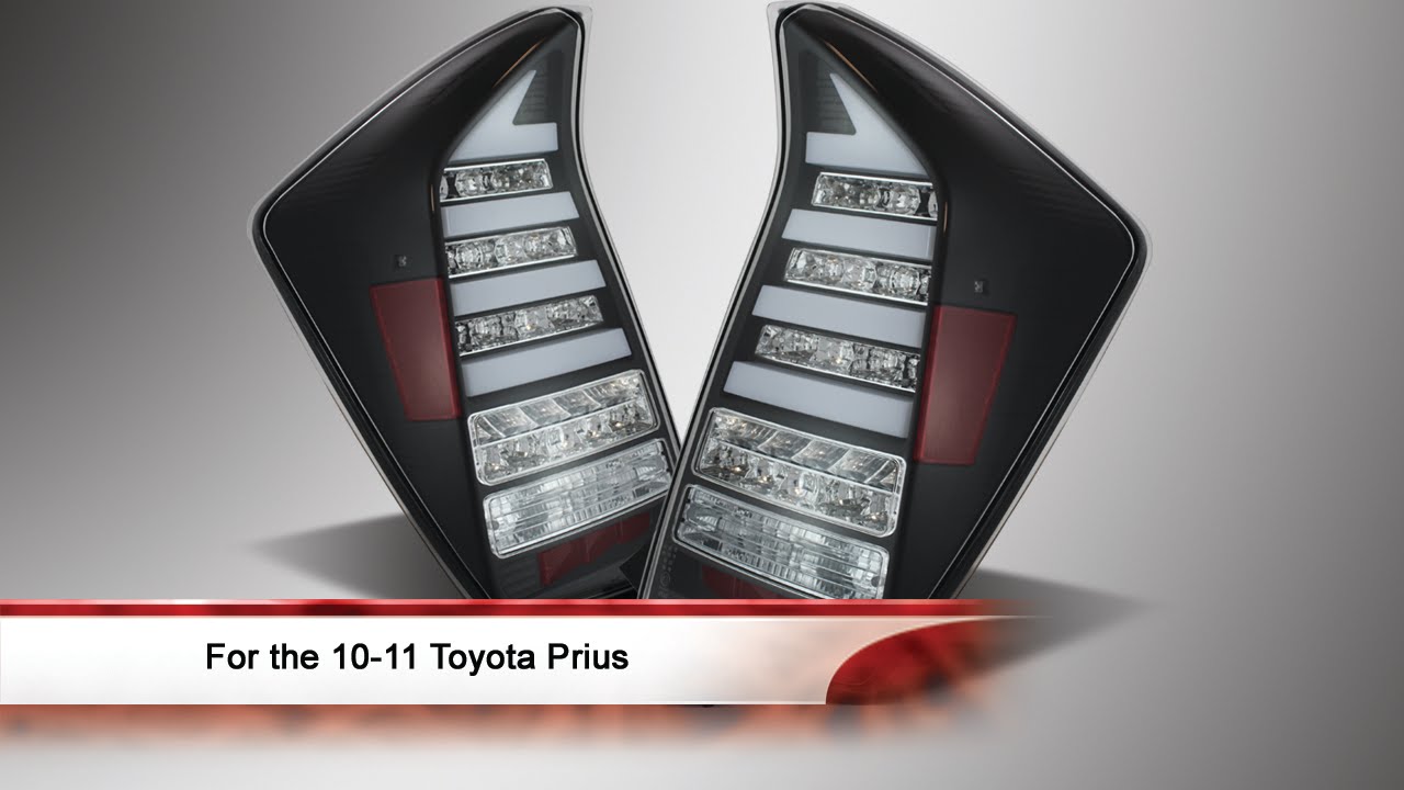 10-11 Toyota Prius Light Bar LED Tail Lights - YouTube