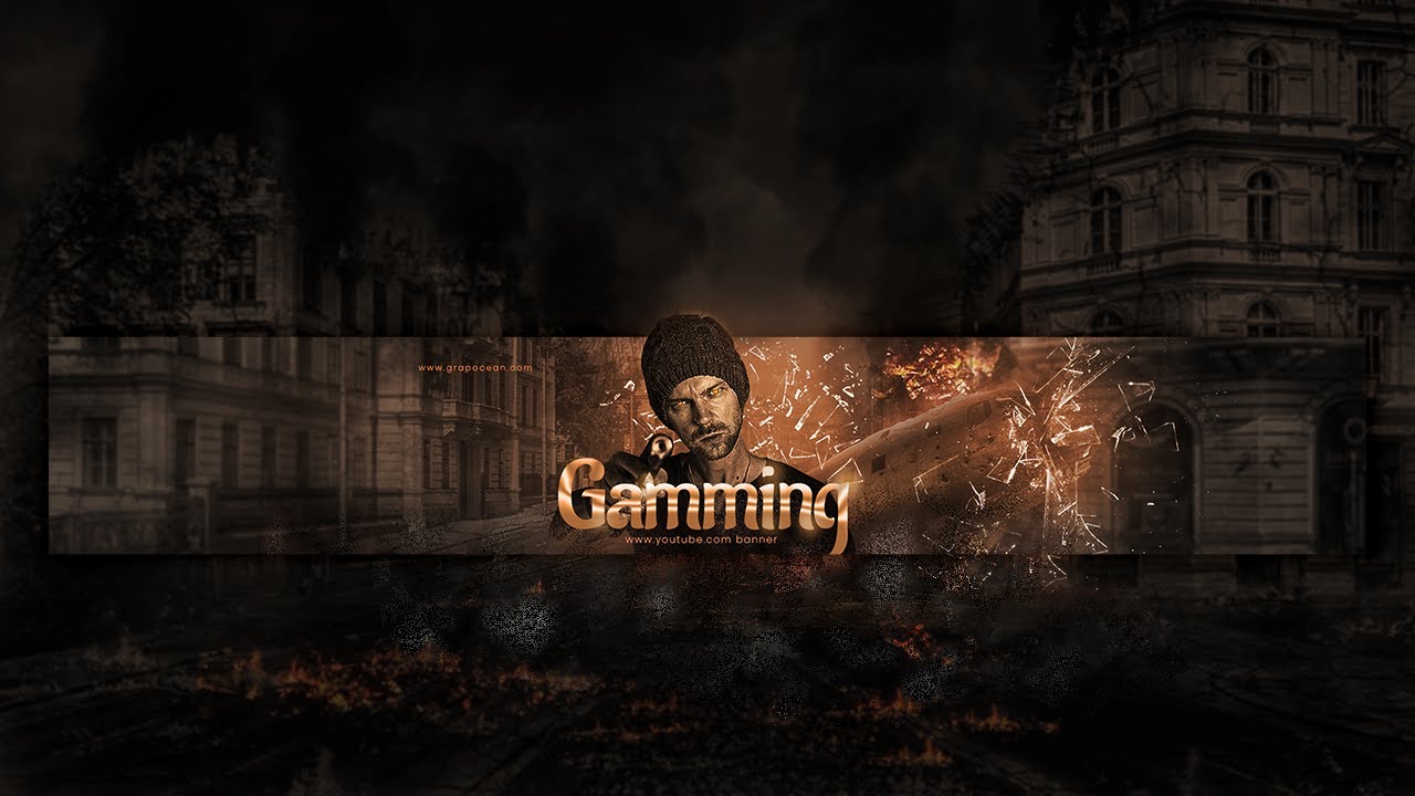 Gaming YouTube Channel Banner Design | Photoshop Tutorial - YouTube