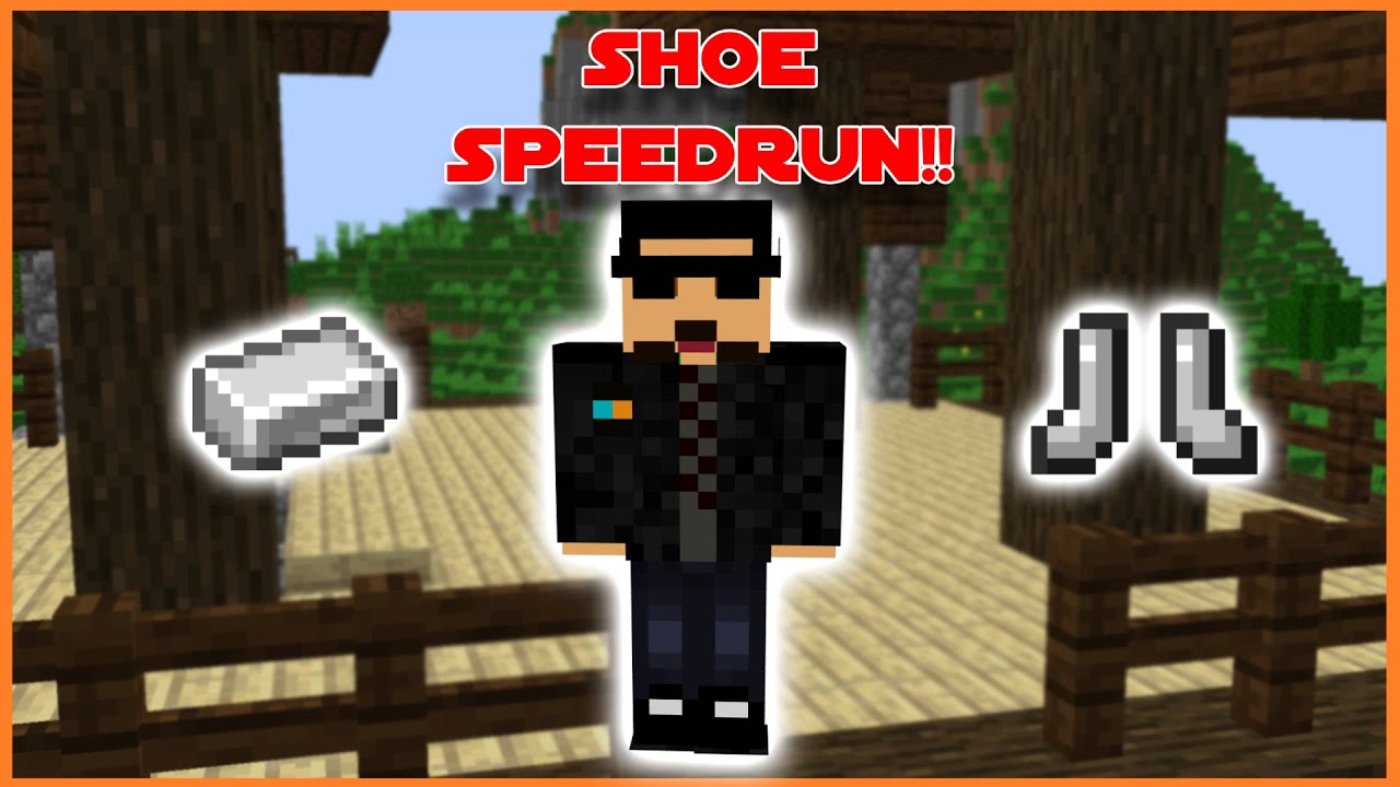 Speedrunning Shoes in MINECRAFT - YouTube