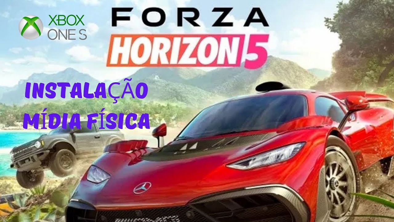 Instalação do Forza Horizon 5 Mídia Física - Xbox One S - YouTube