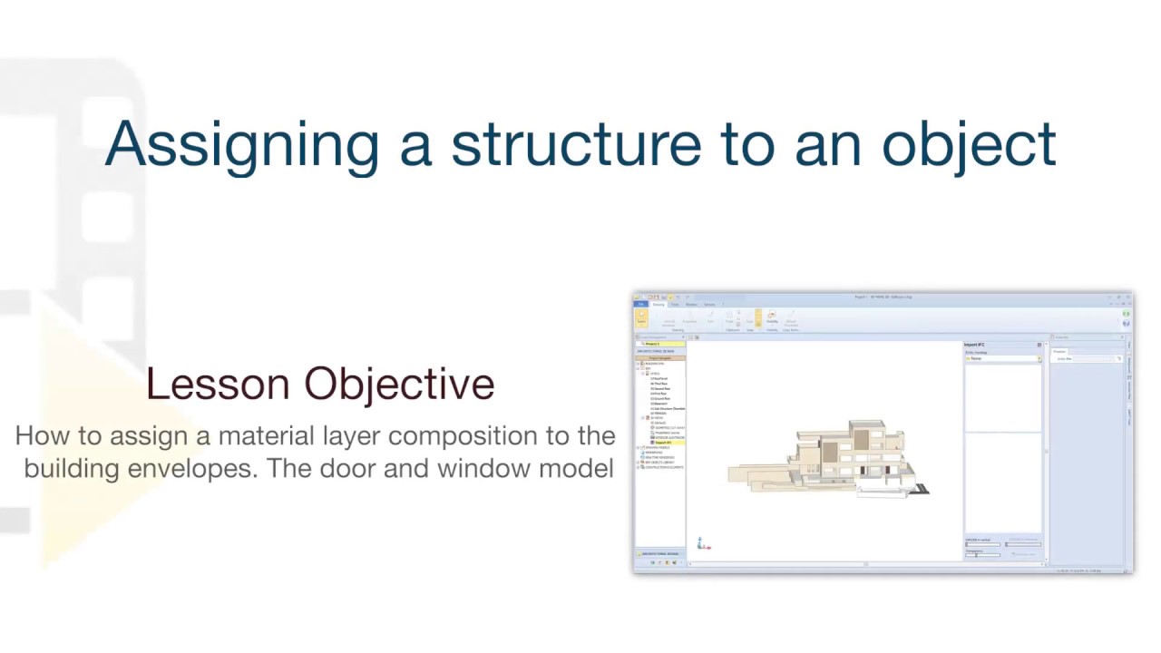 Edificius Tutorial - Assigning a structure to an object - ACCA software - YouTube