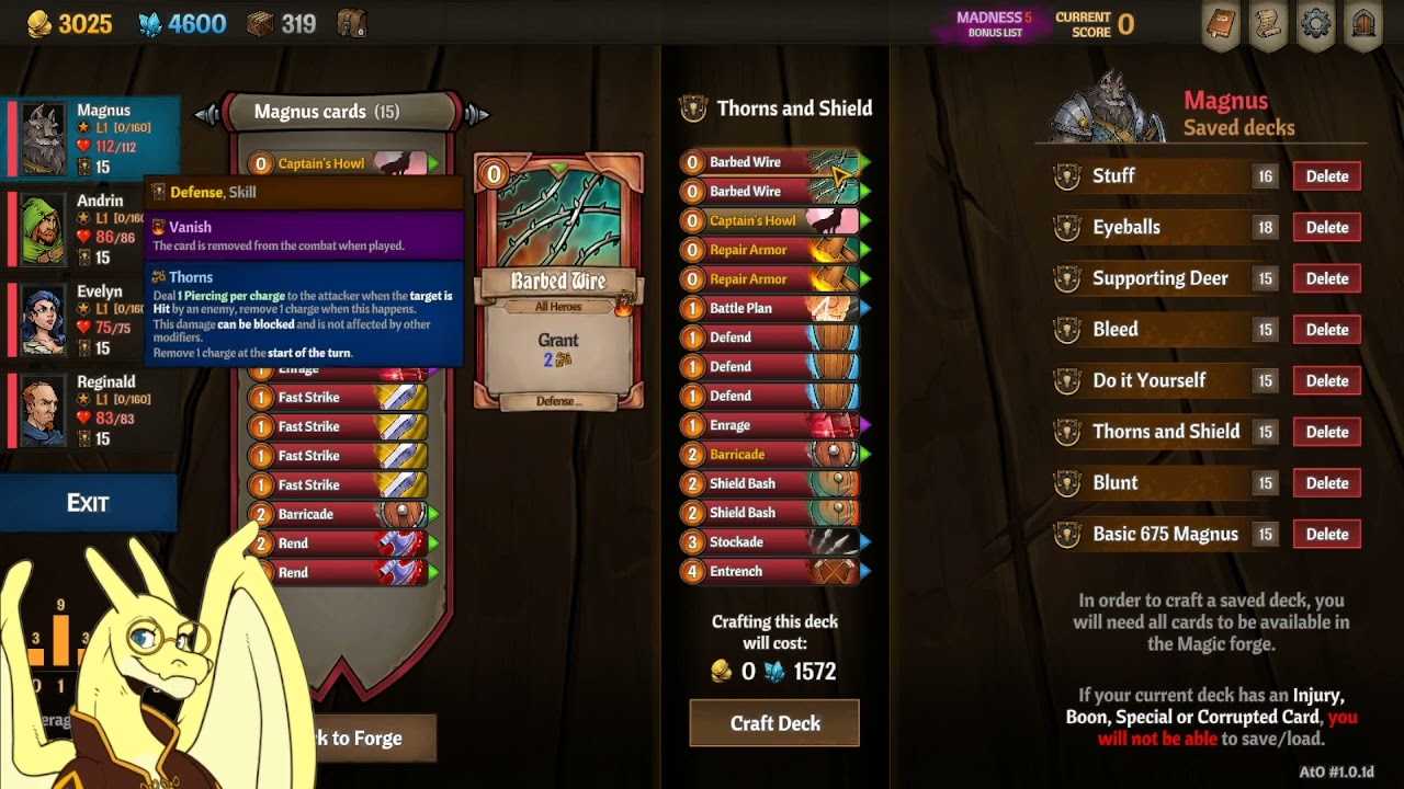 Magnus Decks in 60 seconds or less in Across the Obelisk - YouTube