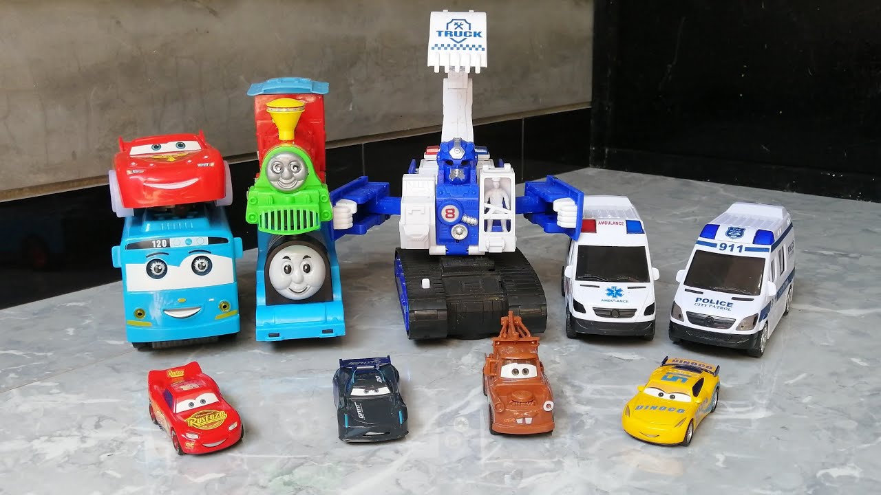 Disney Pixar Cars , Thomas and friend, various trains and car toy, Tayo ...