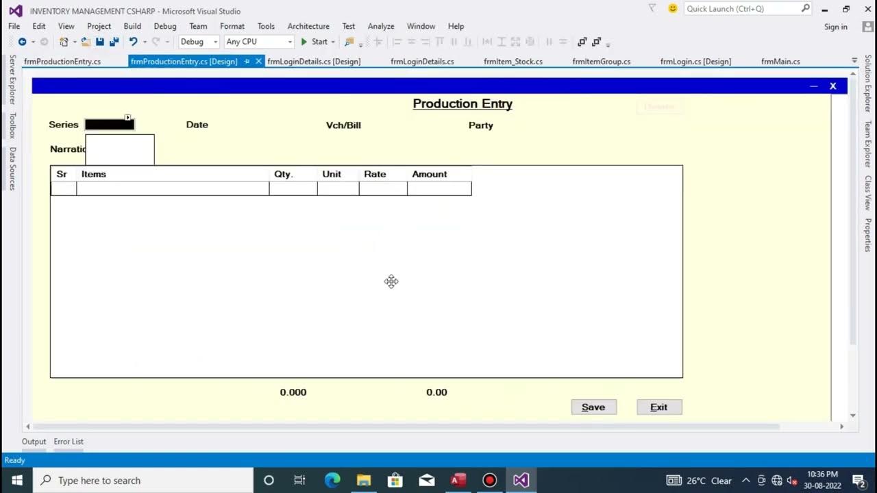 C# Inventory Management System in c# | Multi Company Multi Financial Year Software Part 36 ...