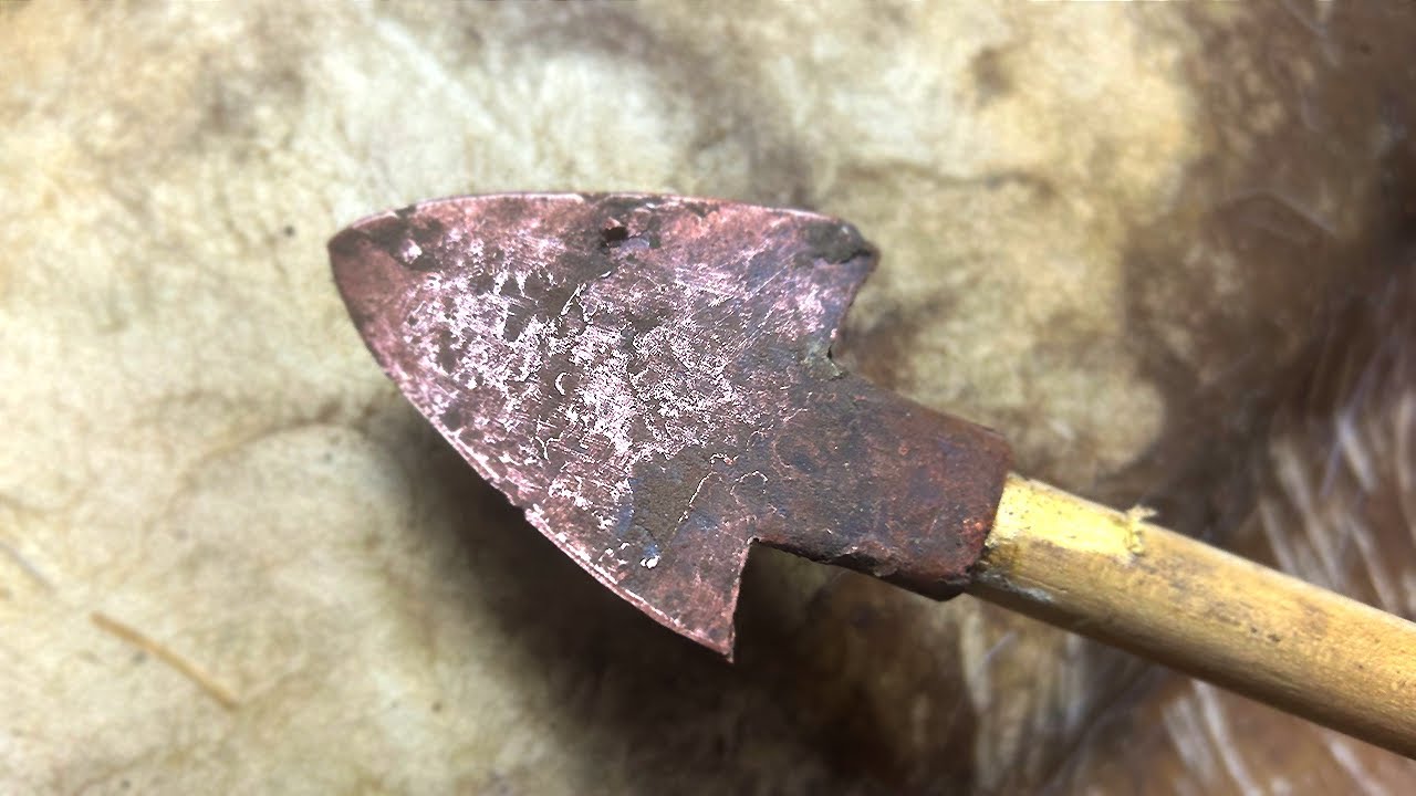 Making a Copper Atlatl Point from the Old Copper Culture - YouTube