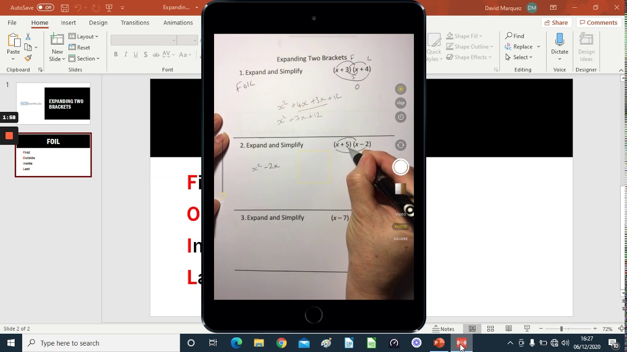 Expanding Two Brackets - a quick GCSE guide - YouTube