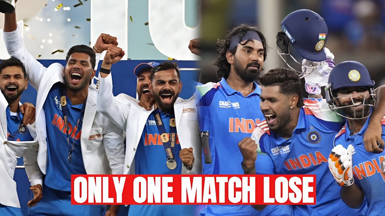 Only One Match Lose By Indian Cricket Team - YouTube