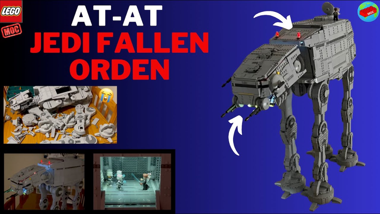 Lego Star Wars AT-AT JEDI FALLEN ORDEN USC MOC 5,1K Partes 😍 - INTERIOR ...