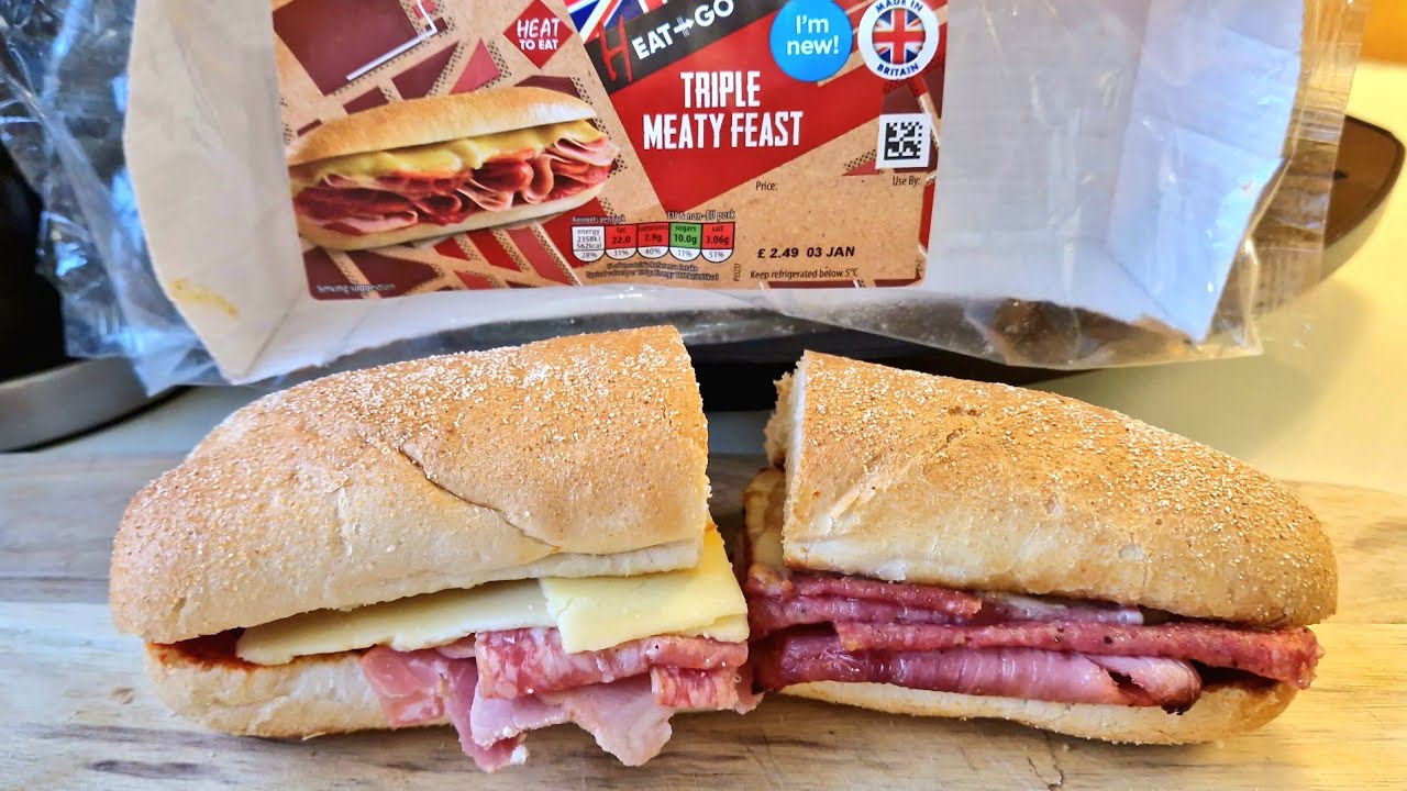 New TRIPLE MEATY FEAST Heat To Eat Food Review ALDI - YouTube
