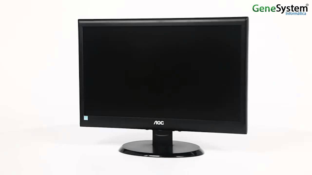 MONITOR AOC LED 19'5 - YouTube