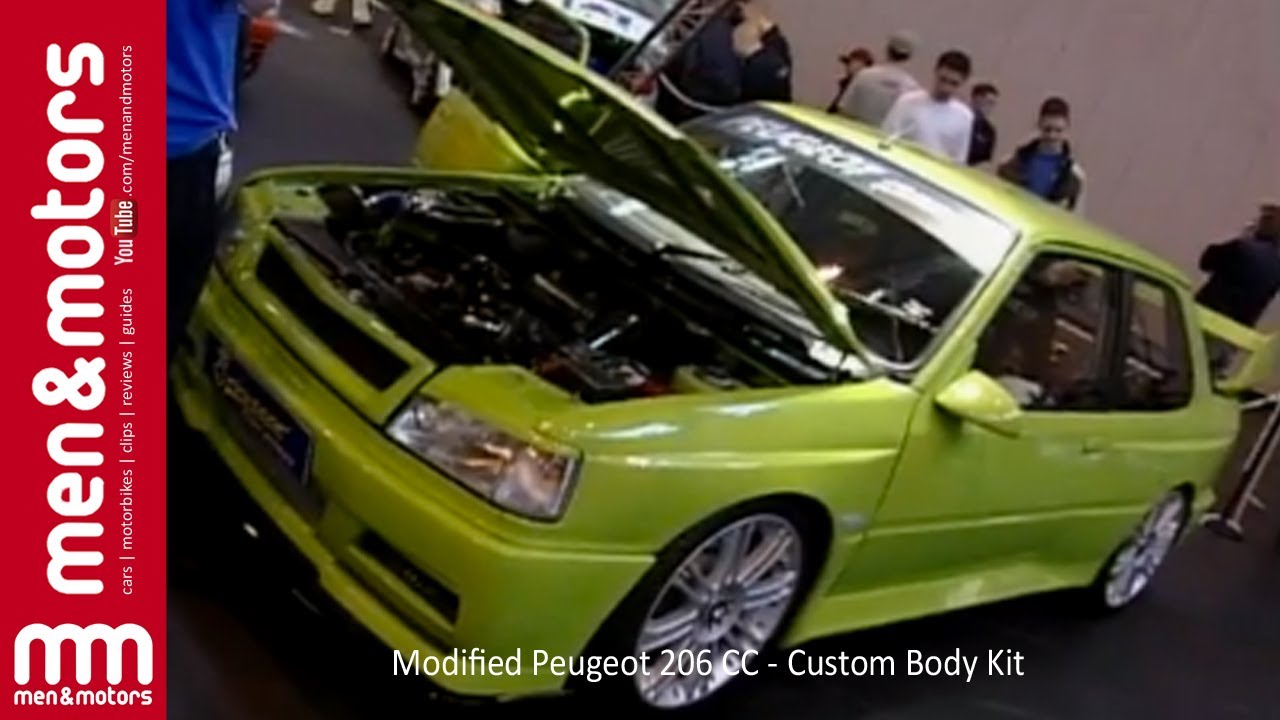 Modified Peugeot 206 CC - Custom Body Kit - YouTube