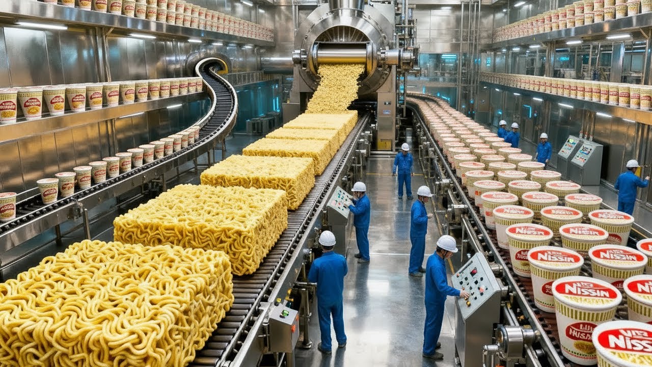 Inside the Nissin Cup Noodle Factory: From Raw Wheat to Billions of ...