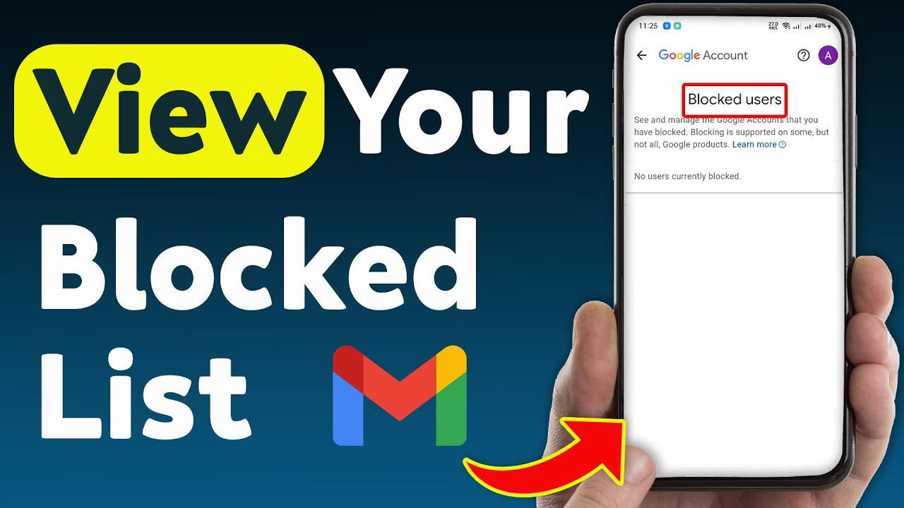 How to View Your Blocked List On Gmail (Updated) - YouTube