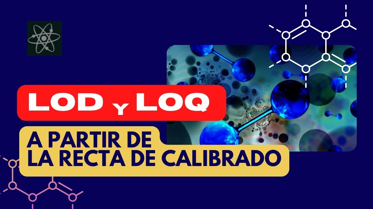 Cómo calcular el LOD y el LOQ a partir de la recta de calibrado - YouTube