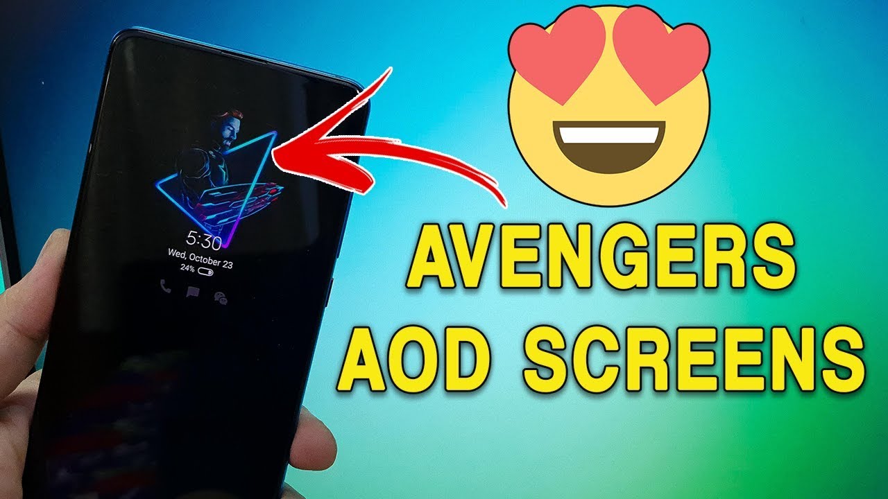 AVENGERS, TRANSFORMERS AOD Screens For Redmi K20 Pro [हिंदी] - YouTube