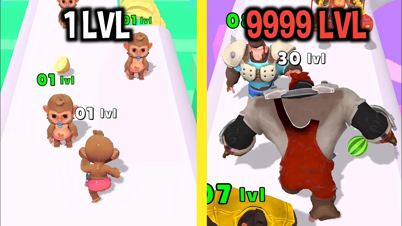 MAX LEVEL in Apes Evolution Gorilla Run Game - YouTube