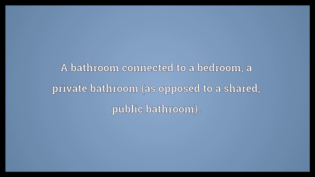 Ensuite Meaning YouTube Ensuite Meaning YouTube