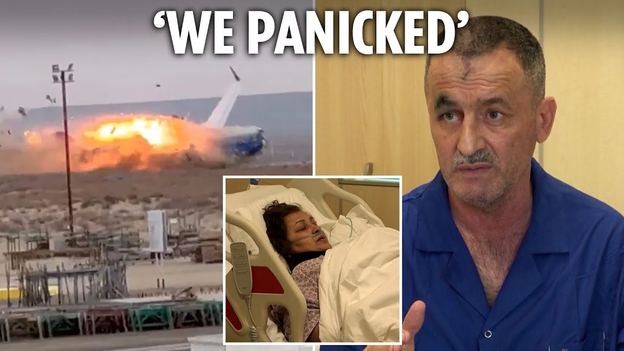 Plane crash survivors relive moment jet exploded into fireball with ...