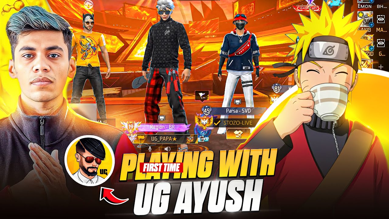 First Time Playing With UG AYUSH Unforgettable Moment With Ayush Bhai ...