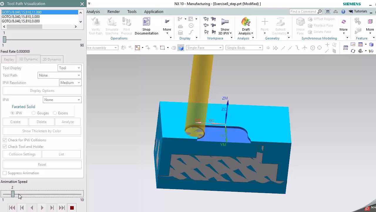 Cam Works_12_01 (NX-10-WCS-MCS, Boundary Box, Cavity Mill) - YouTube