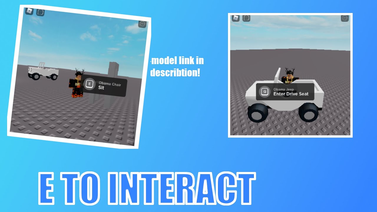 How to make an "E to interact" system in ROBLOX STUDIO 2021 - YouTube