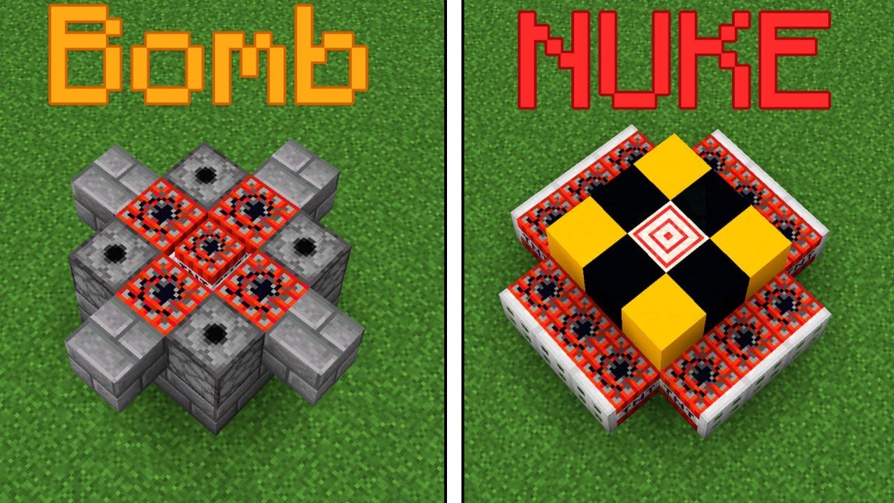 4 Bomb Build Hacks in Minecraft - YouTube