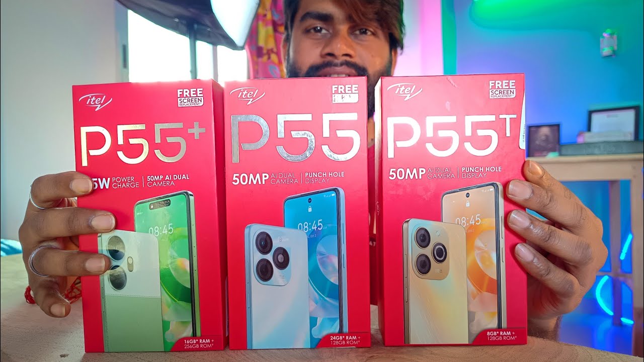 iTel P55, P55T, P55+ Launched 🔥 Unboxing and Review | 24GB+256GB Just ...