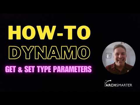 How to Get and Set Type Parameters in Revit Using Dynamo - YouTube