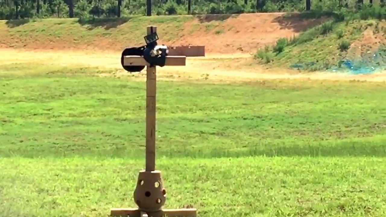 GTS helmet and face mask 9mm test - YouTube