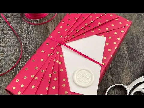 Double Fan Gift Wrapping | Gift Wrapping Ideas - YouTube