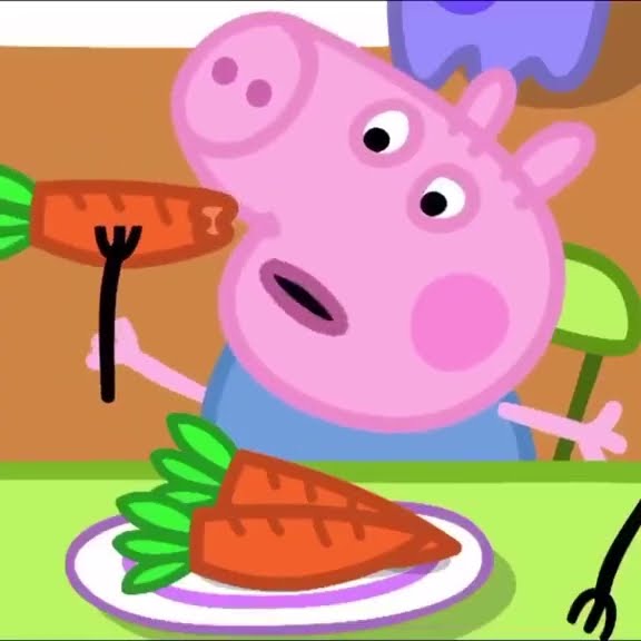 Peppa pig eating yummy food #peppapig #cartoon #asmr - YouTube