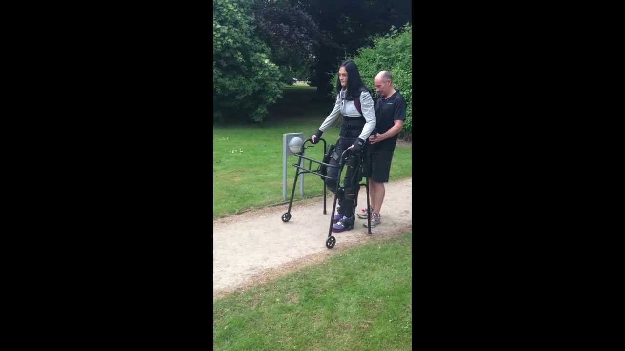Marianne Rooprai Walking in Ekso - YouTube