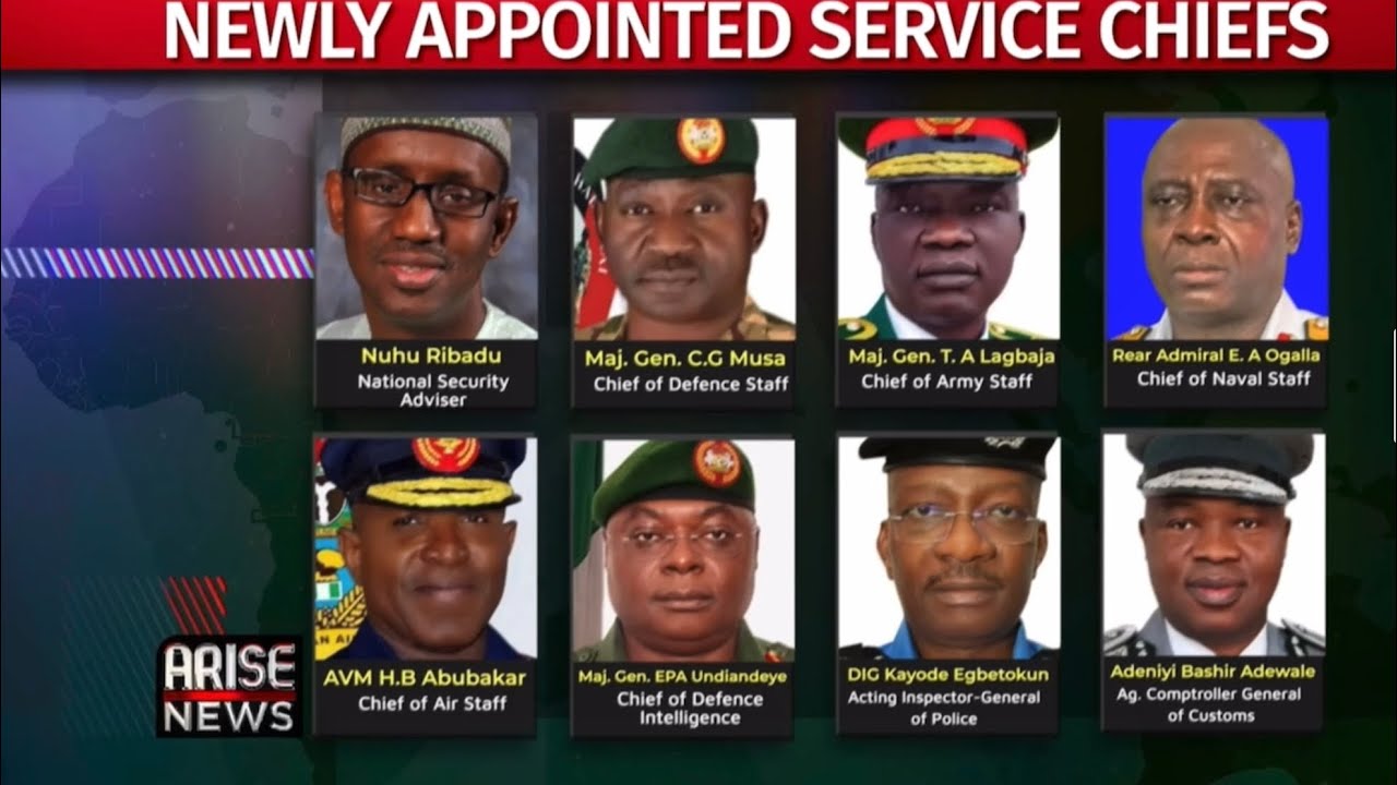 President Tinubu Appoints New Service Chiefs - YouTube