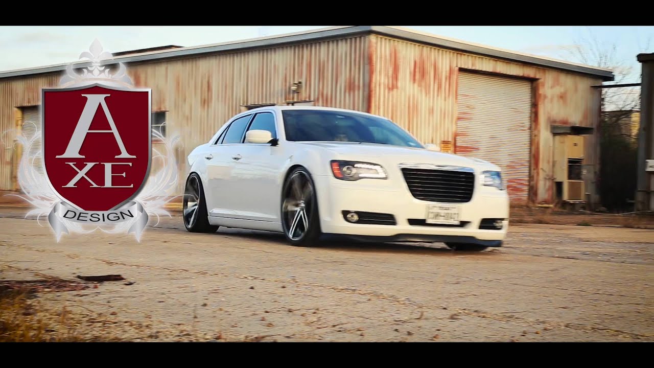 Bagged Chrysler 300 running Axe EX20 - YouTube