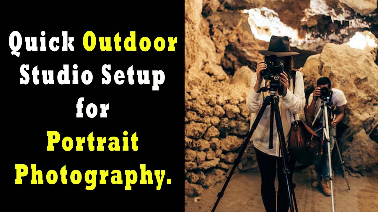 Quick outdoor studio setup for portrait photography. How to shoot ...