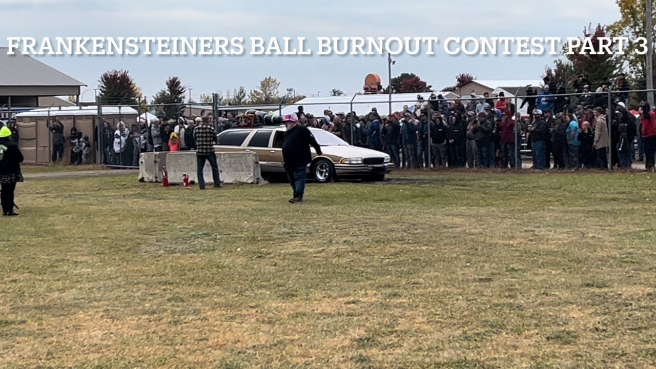 Burnout Contest Frankensteiners Ball 2024 Part 3 Buick Roadmaster Wagon ...